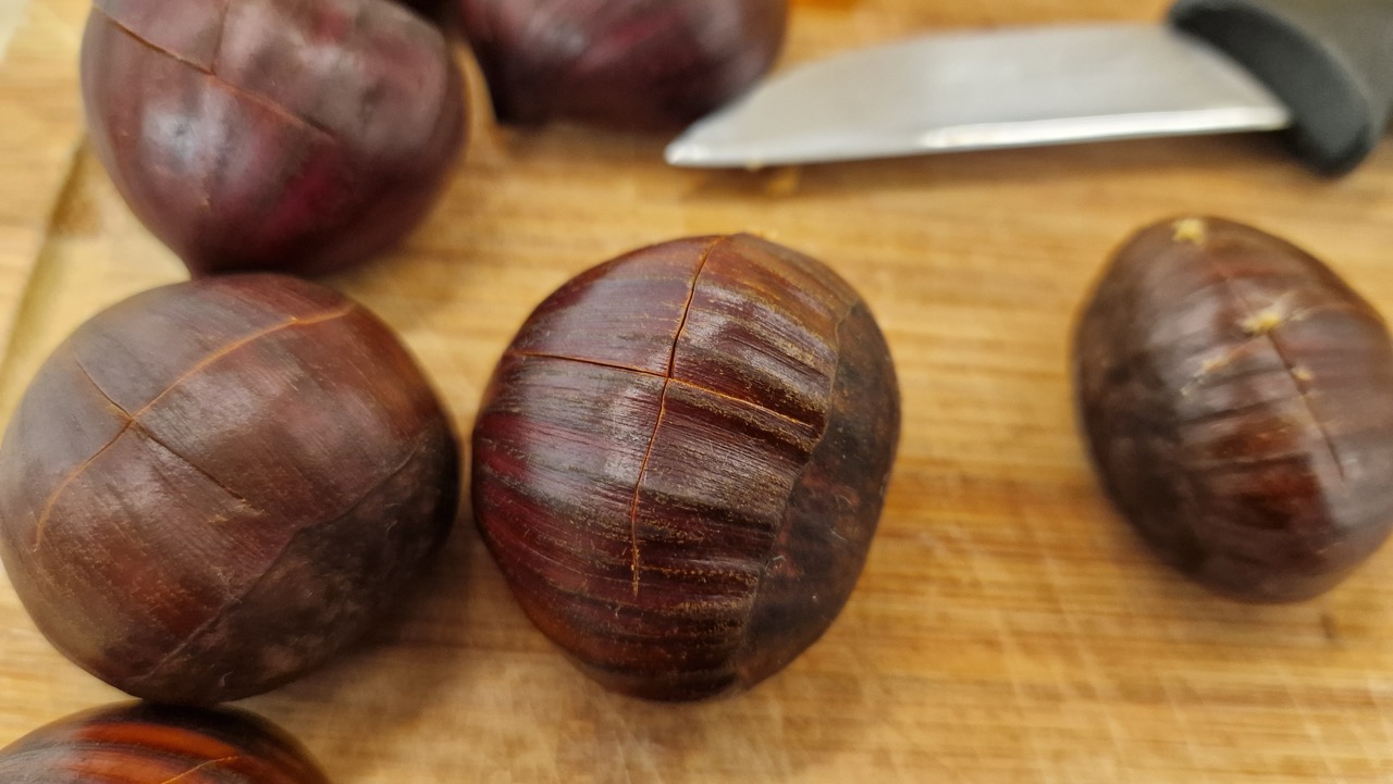 Gesztenye sütése airfryerben - Forrólevegős-fritőz