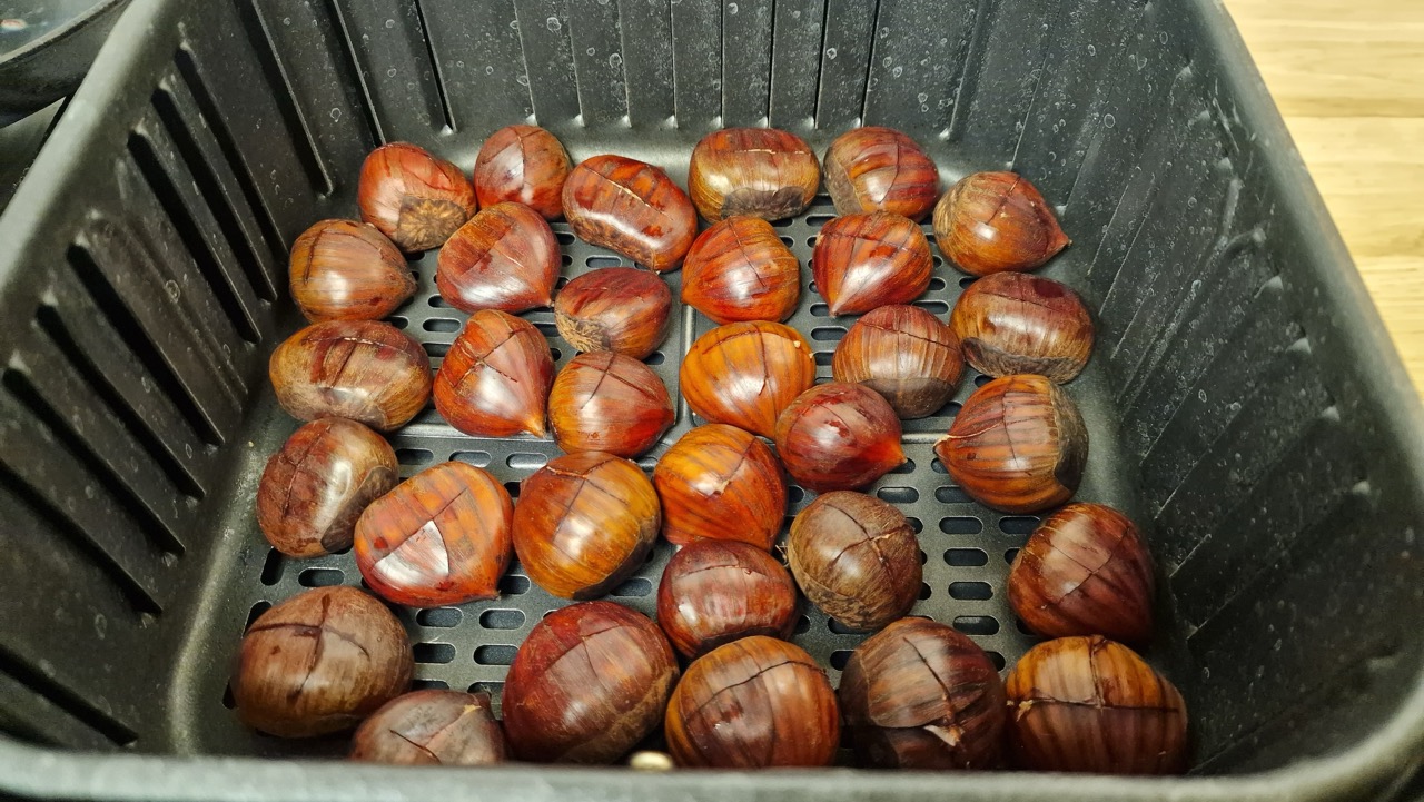 Gesztenye sütése airfryerben - Forrólevegős-fritőz